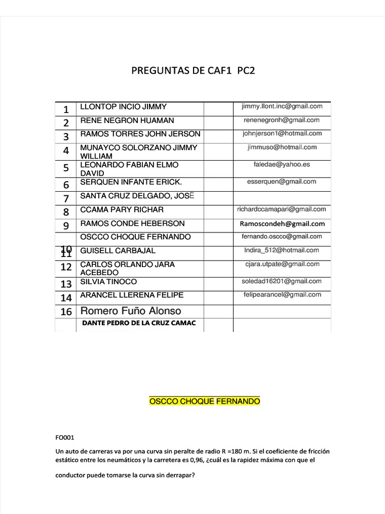 PDF Solucionario Actualizado Caf 1 Pc2 Ultimo Compress | PDF | Ciencia y matemática