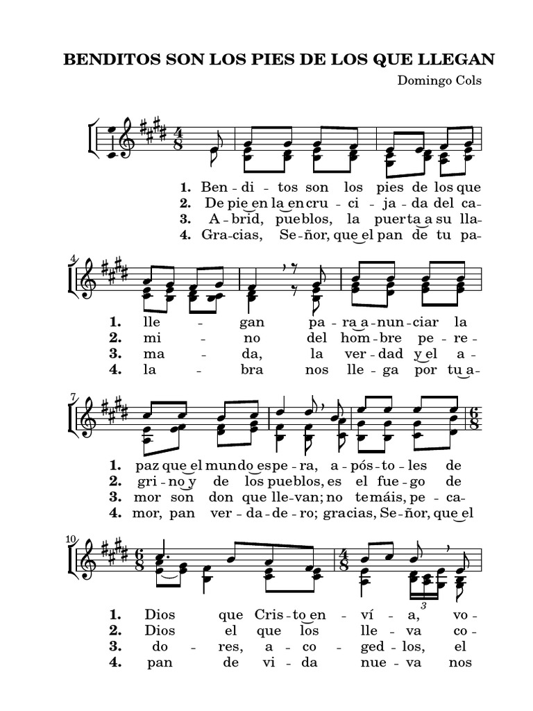 Benditos Son Los Pies | PDF