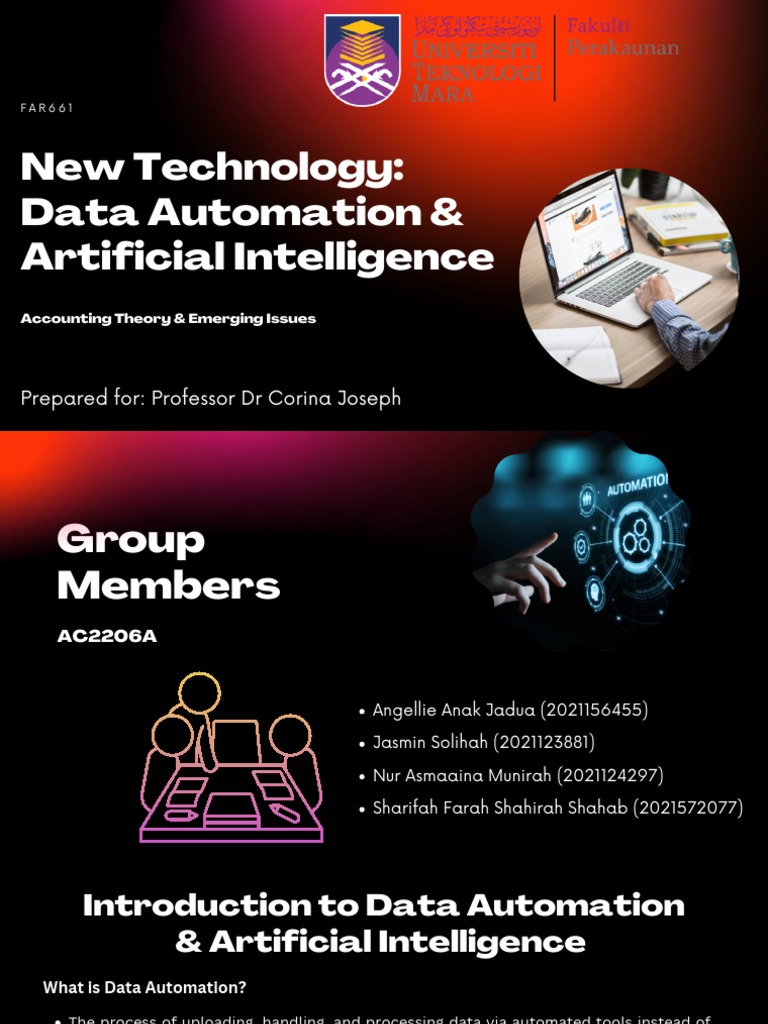 Group 1 - Data Automation & Artificial Intelligence | PDF | Intelligence (AI) & Semantics ...