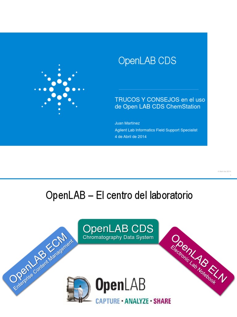 Trucos para OpenLAB CDS ChemStation | PDF | Interfaz de usuario ...