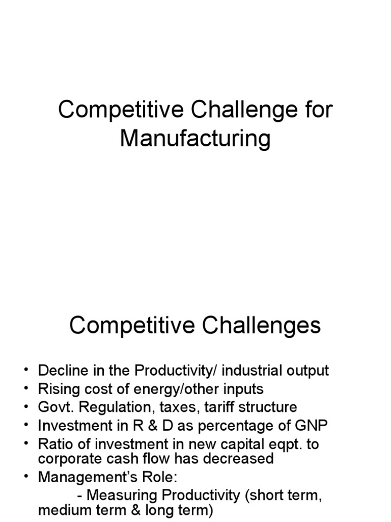 Lect 5B (Comp Chall) | PDF | Return On Investment | Innovation