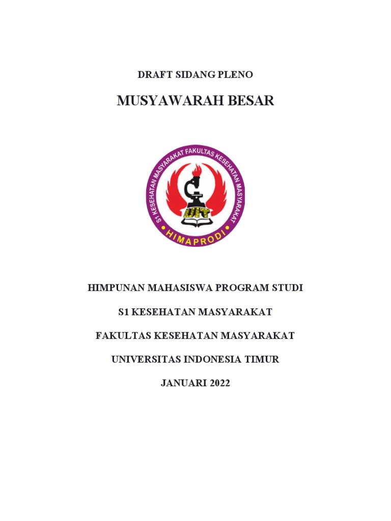 Draft Sidang Pleno | PDF