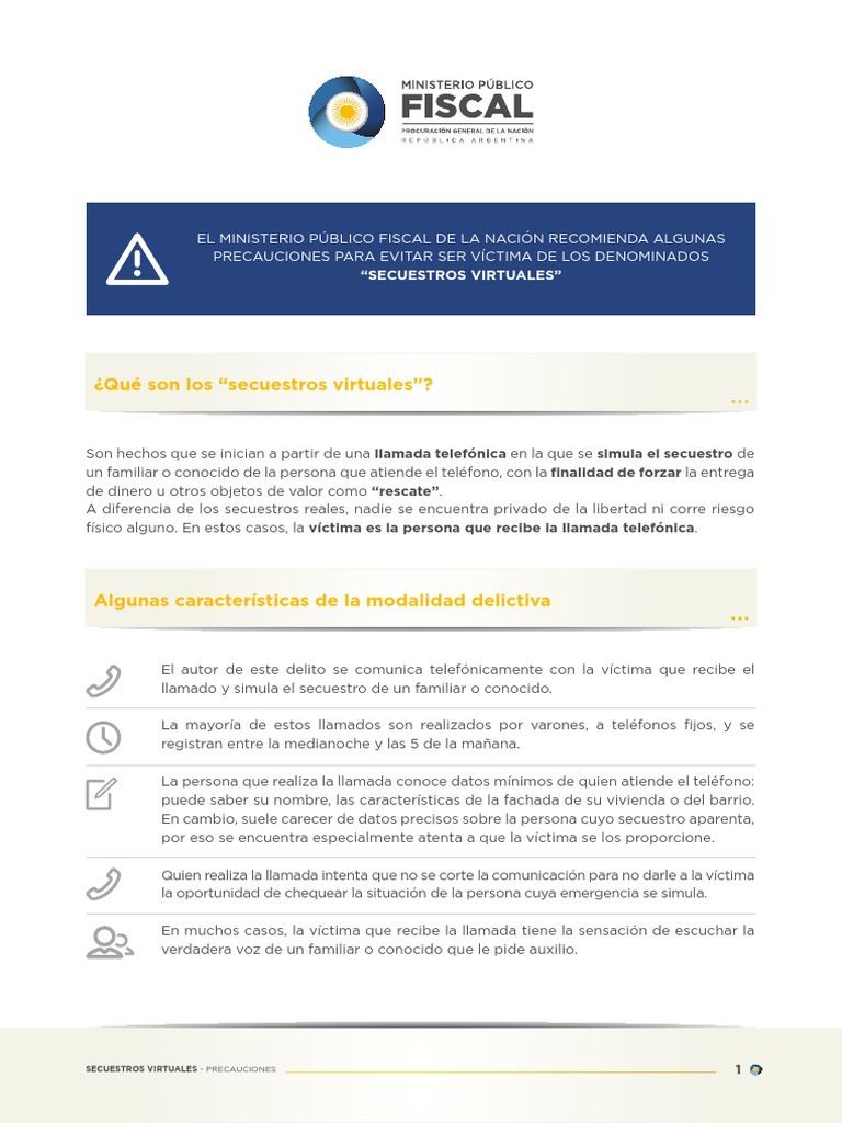 Secuestros Virtuales | PDF | Secuestro | Crímenes