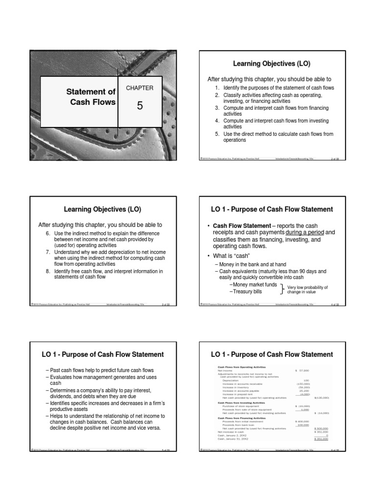 Chapter 5 - Statement of Cash Flows | PDF | Cash Flow Statement ...