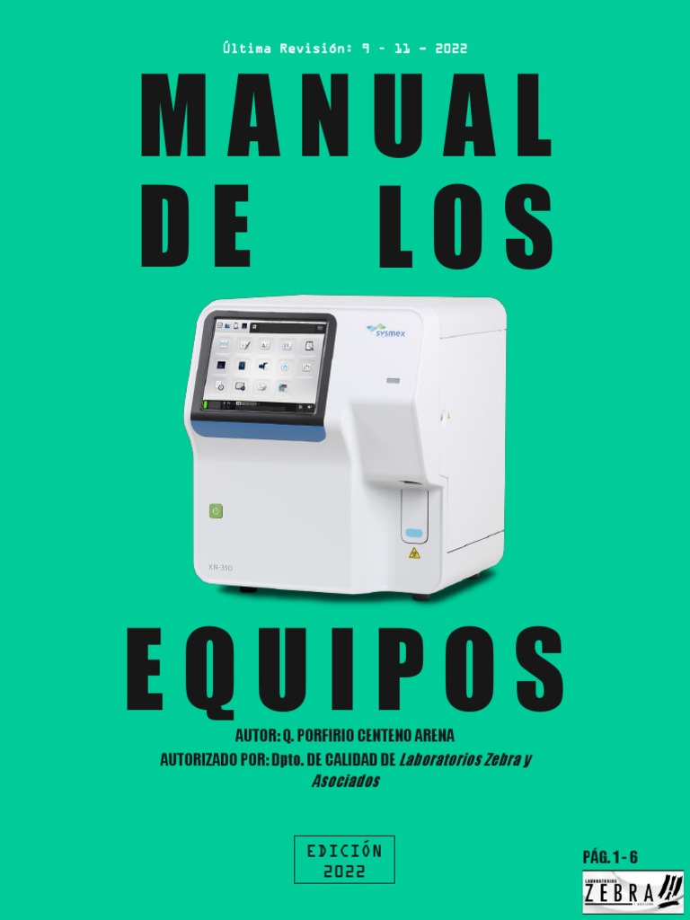 Manual de Uso de Equipos de Laboratorio - PORFIRIO CENTENO | PDF | Laboratorios | Química