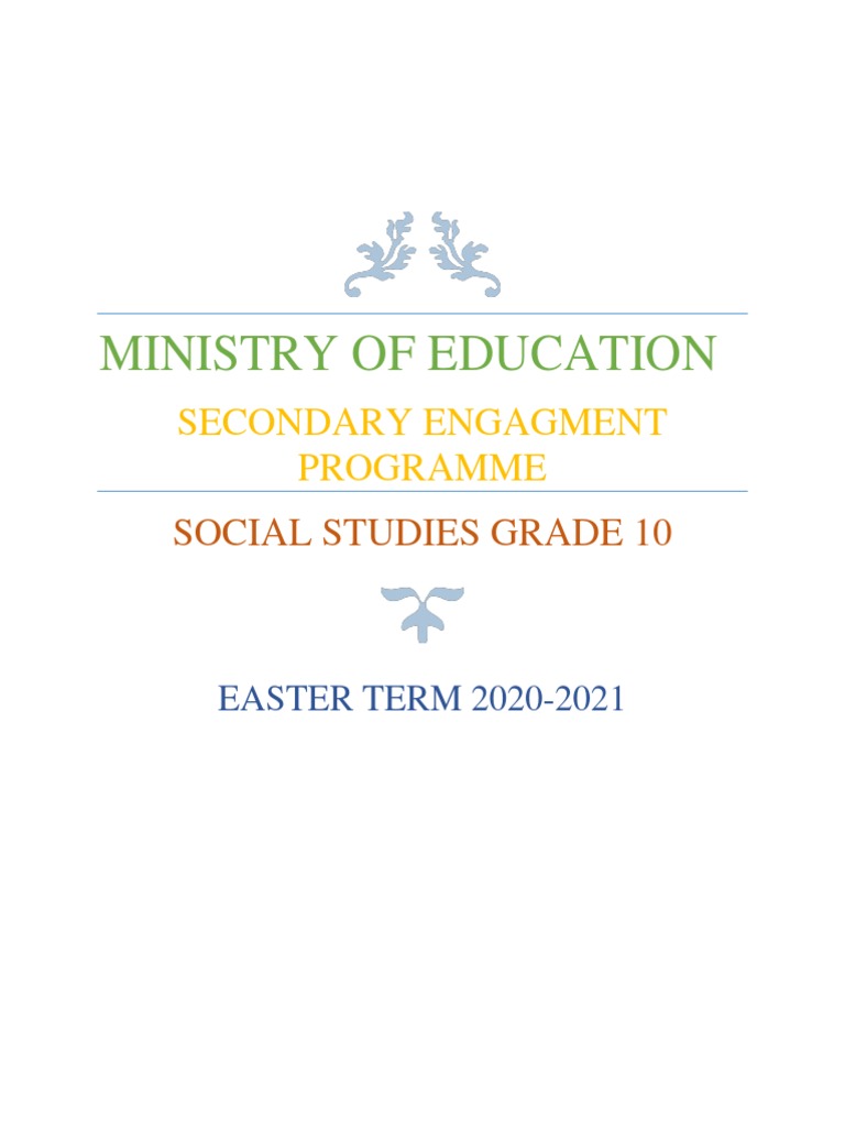 Grade 10 Social Studies - 2021 - Term 2 | PDF | Human Migration ...