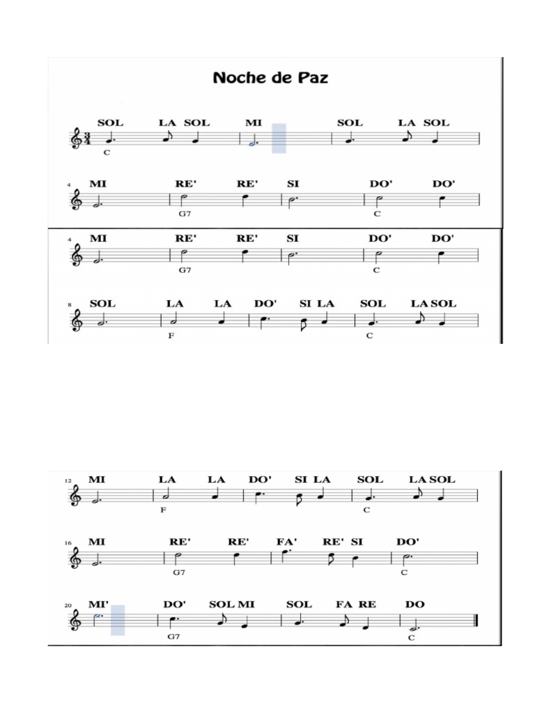 Noche de Paz Partitura | PDF