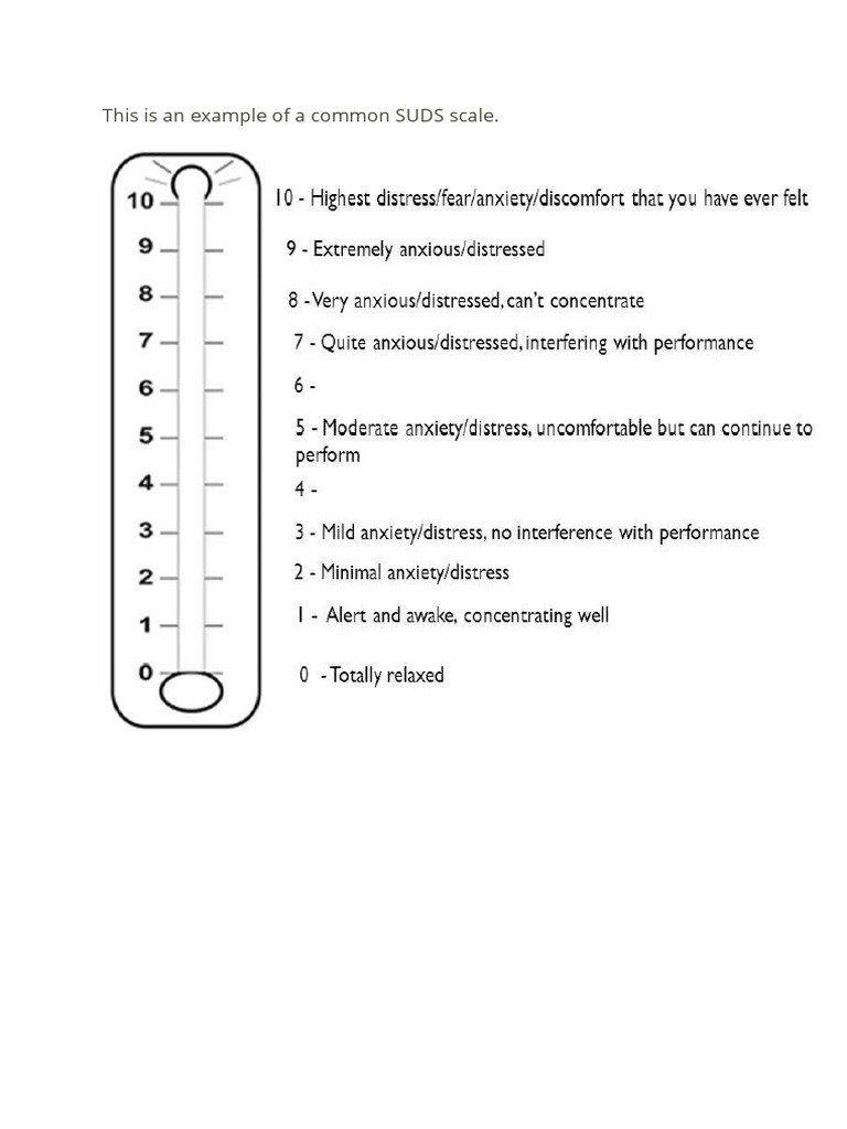 SUDS Scale | PDF | Science & Mathematics