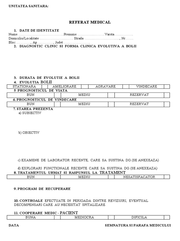 Referat Medical - Nou-1 | PDF