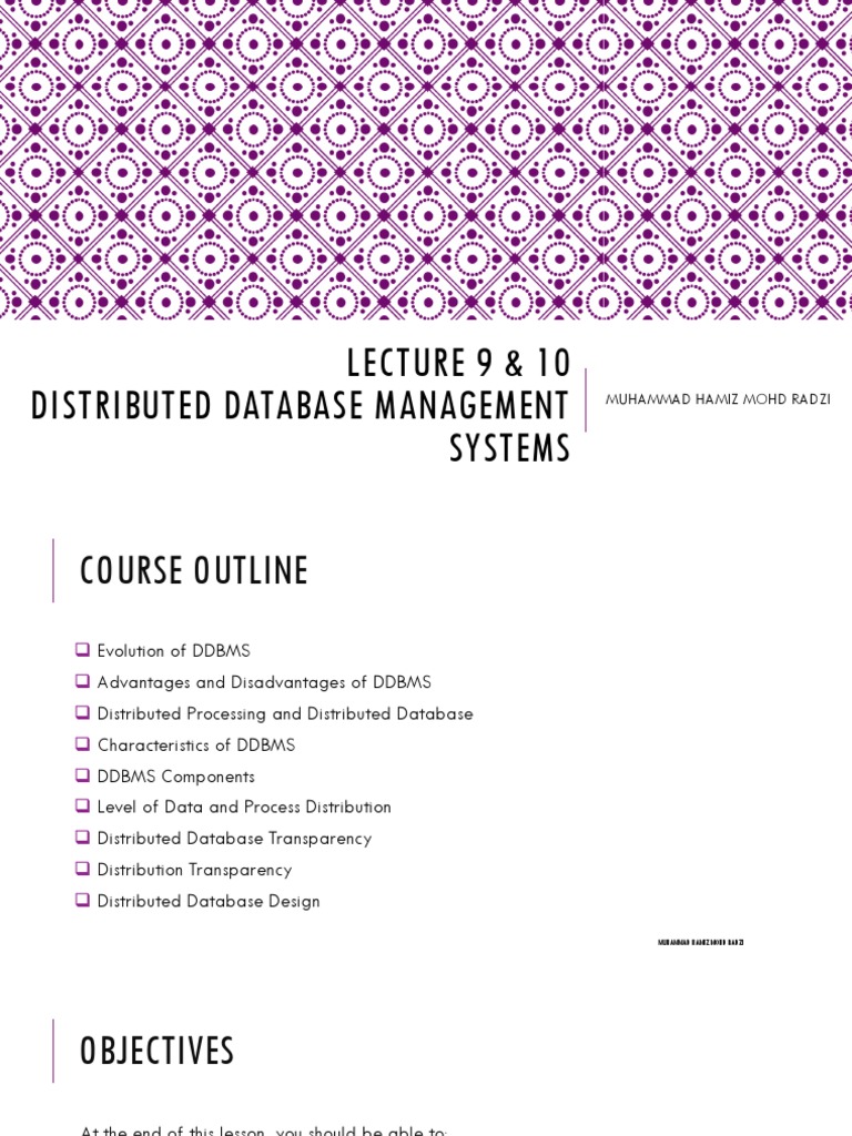 Chapter 6 - Distributed Database Management Systems | PDF | Databases ... Chapter 6 - Distributed Database Management Systems | PDF | Databases ...