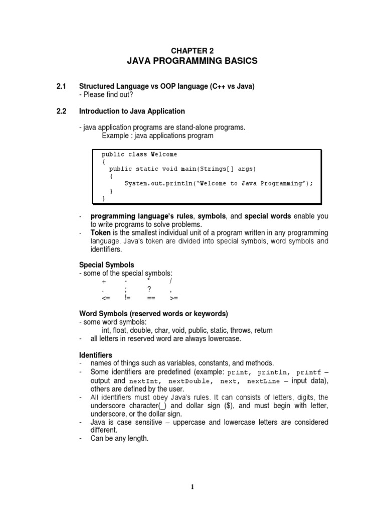Chapter 2 Pdf Pdf Data Type Control Flow
