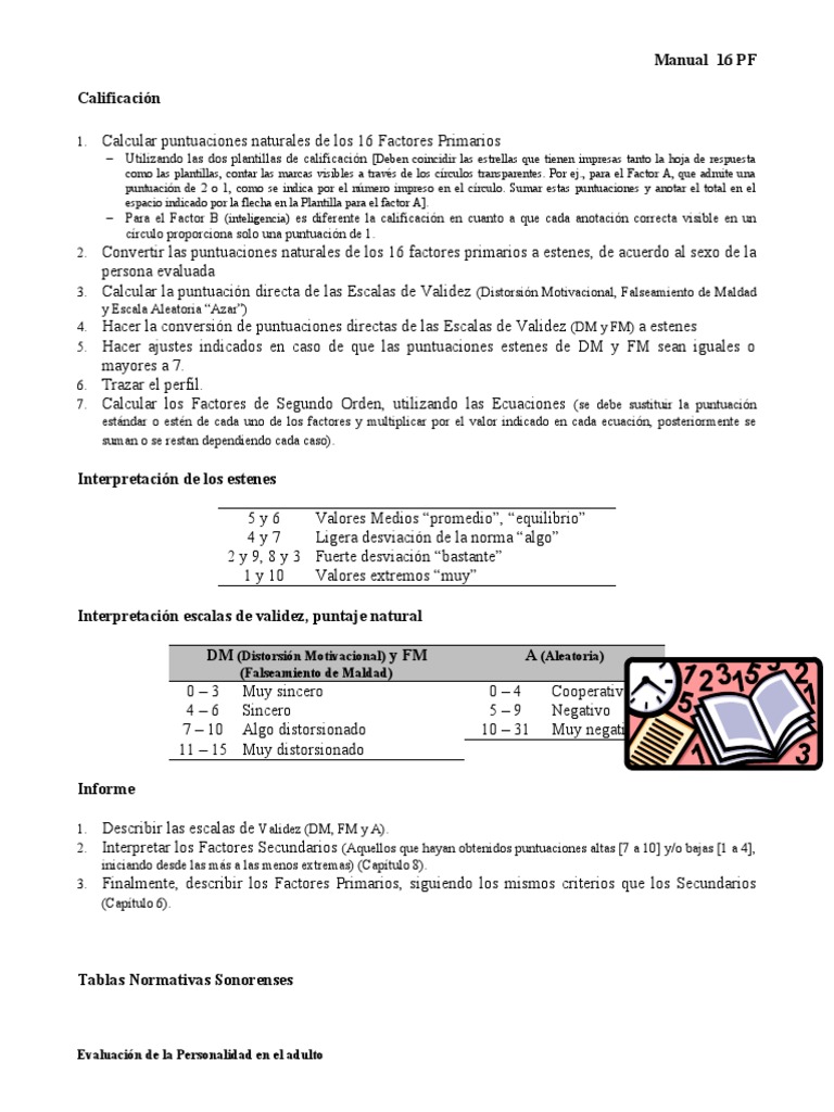 Manual 16pf | PDF | Adultos | Comportamiento