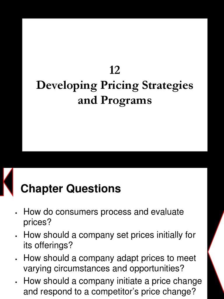 Chapter 12 - Developing Pricing Strategies and Programs | PDF | Pricing ...