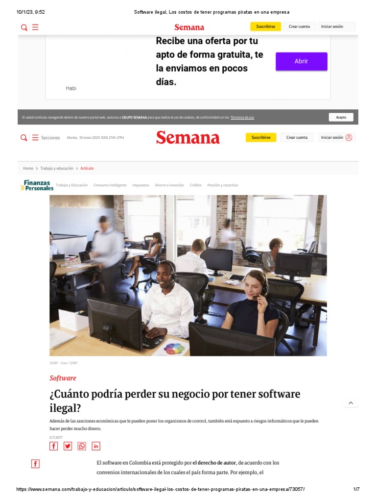 Software Ilegal, Los Costos de Tener Programas Piratas en Una Empresa | PDF | Infracción de ...