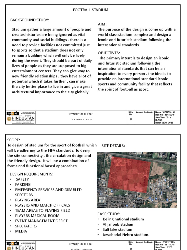 Synopsis A3 | PDF | Stadium
