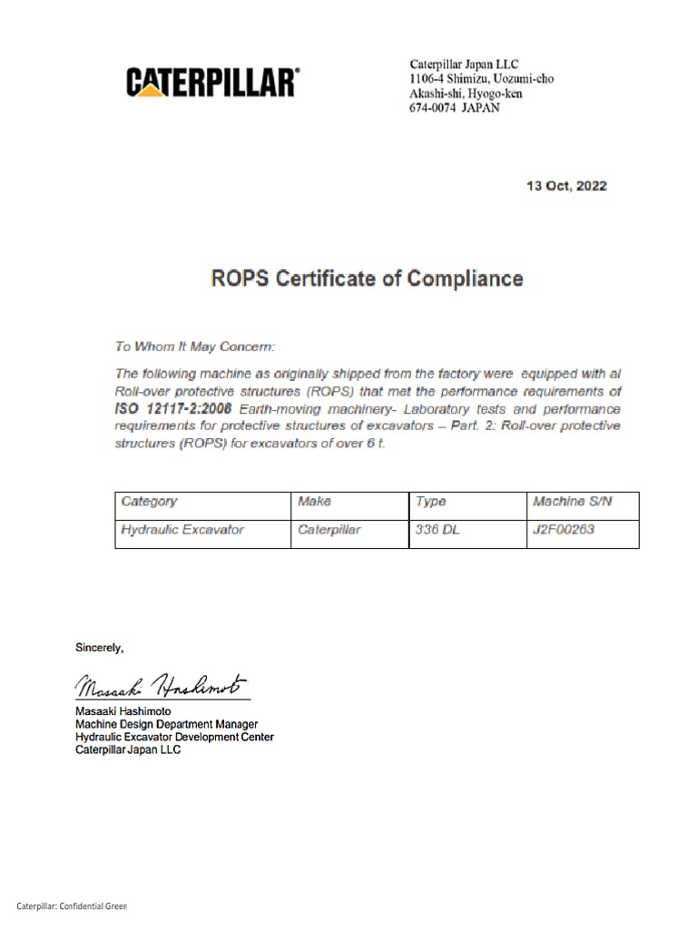 Certificado Rops | PDF