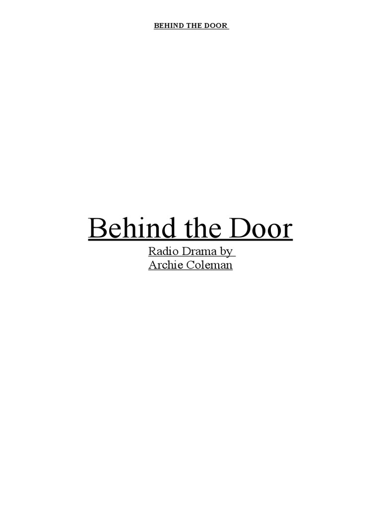 Behind The Door | PDF
