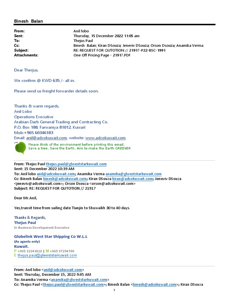 Shipping Order | PDF