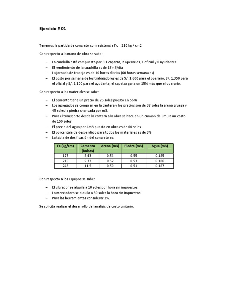 Ejercicio #01 | PDF