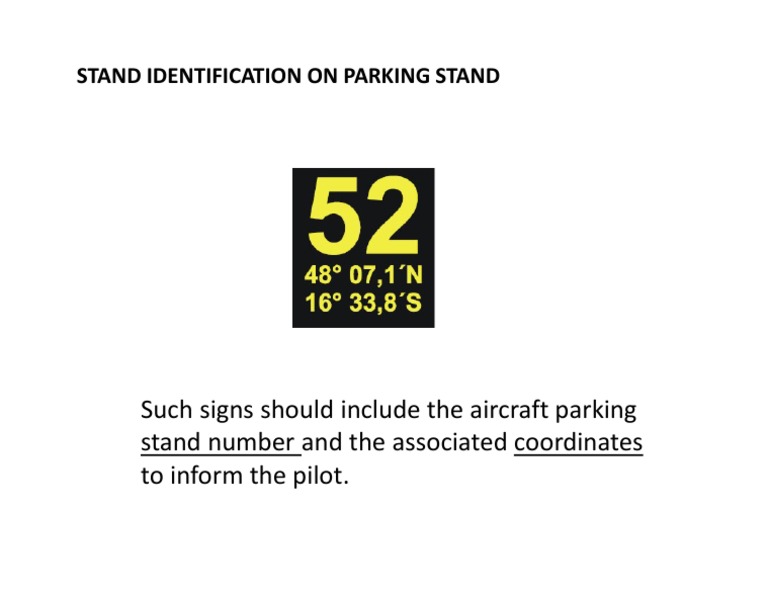 Stand Identification | PDF