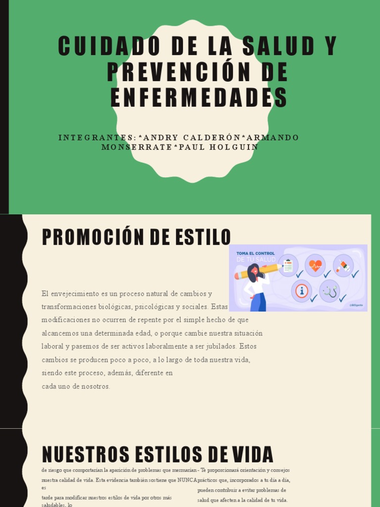 Cuidado de La Salud y Prevención de Enfermedades | PDF | Relaciones personales, crianza y ...