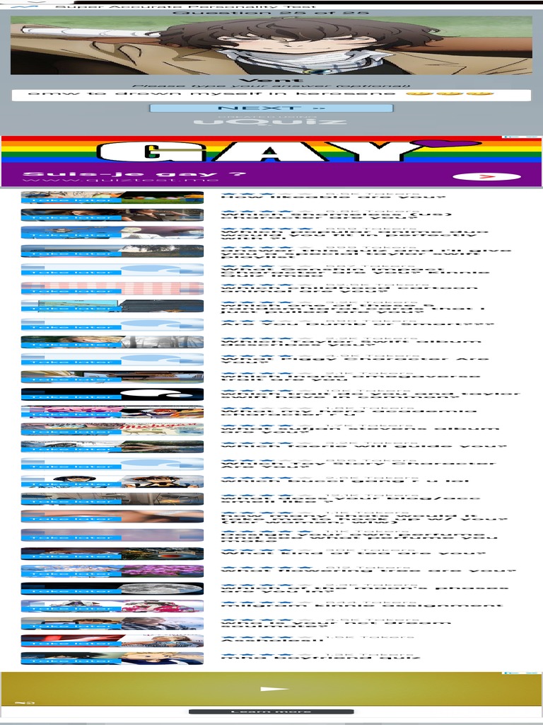 Do You Kin Dazai - Personality Quiz | PDF