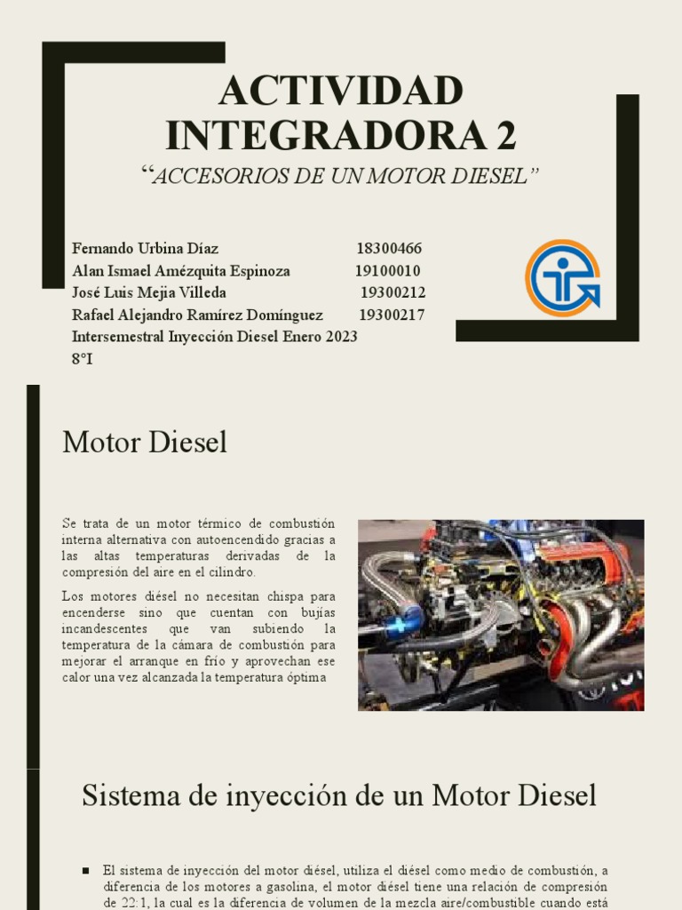 Actividad Integradora II Accesorios | PDF | Inyección de combustible | Motor de combustión interna