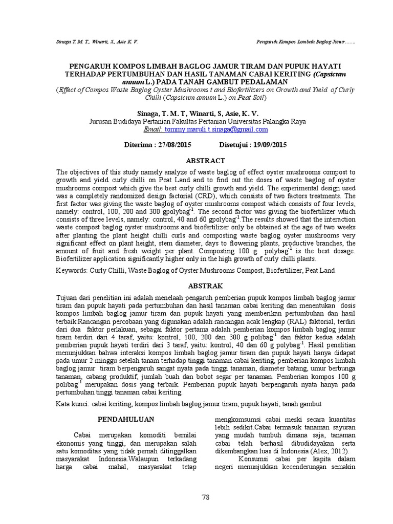 1022-Article Text-1927-1-10-20200418 | PDF | Botani | Pertanian