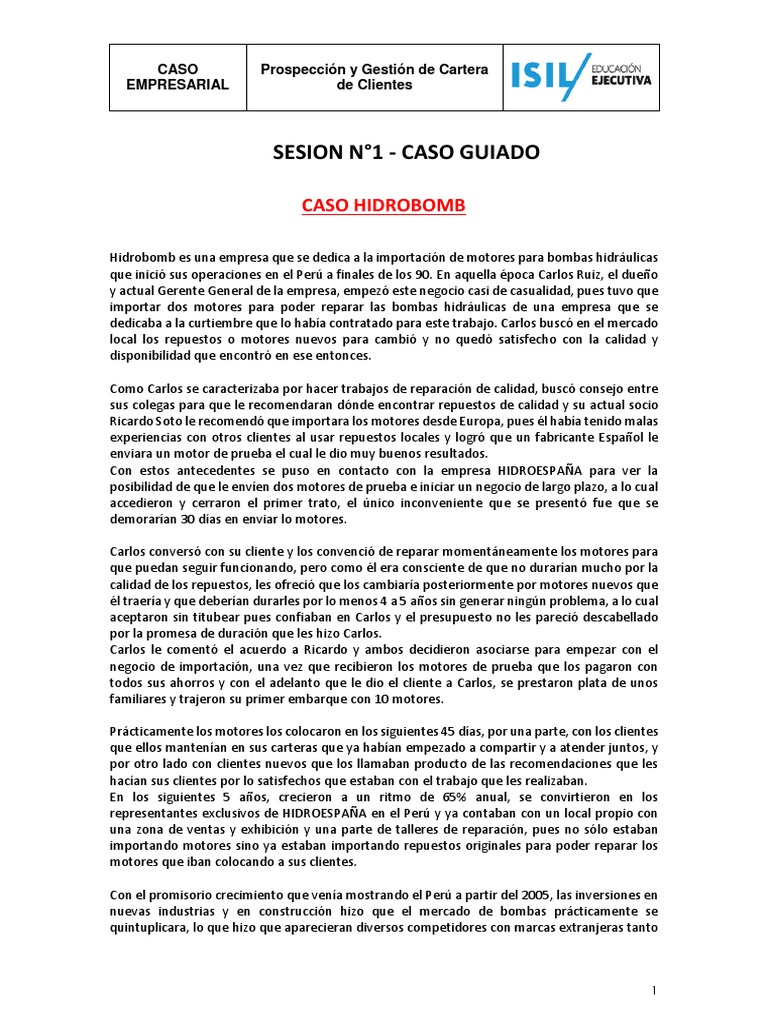 Caso N°1 - Guiado | PDF | Mercado (economía) | Perú