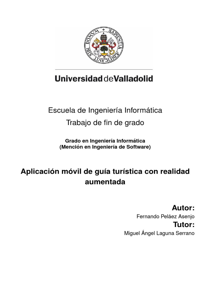 Escuela de Ingenier Ia Inform Atica Trabajo de Fin de Grado | PDF ...