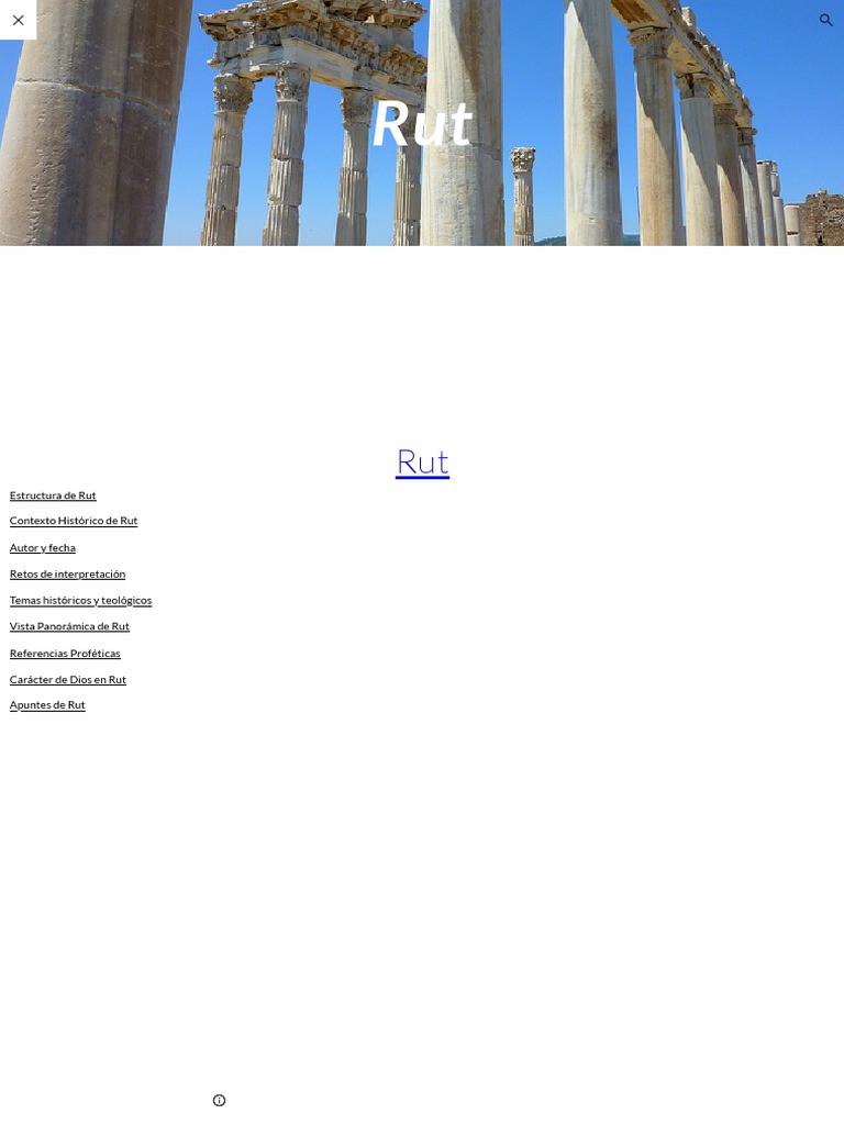 Estudio Inductivo del Libro de Rut | PDF | Libro de rut | Jesús