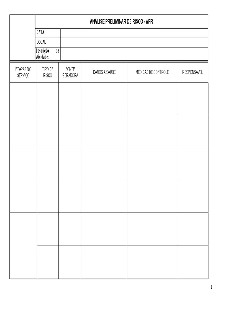 Modelo Apr - NR 10 | PDF