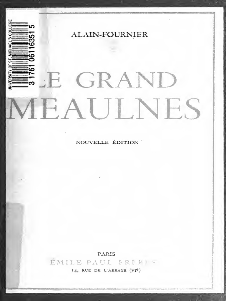 Le Grand Meaulnes | PDF
