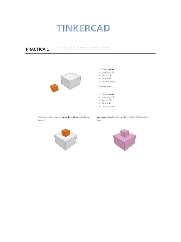 Practica 1 Tinkercad | PDF