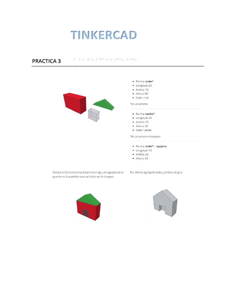 Practica 3 Tinkercad | PDF