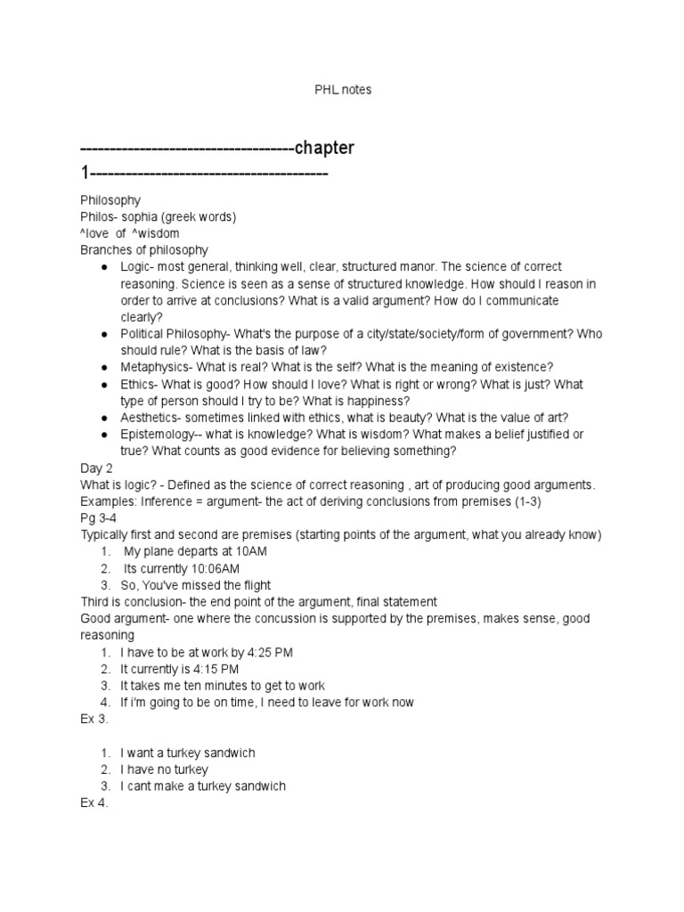 PHL Notes | PDF | Inductive Reasoning | Argument PHL Notes | PDF | Inductive Reasoning | Argument
