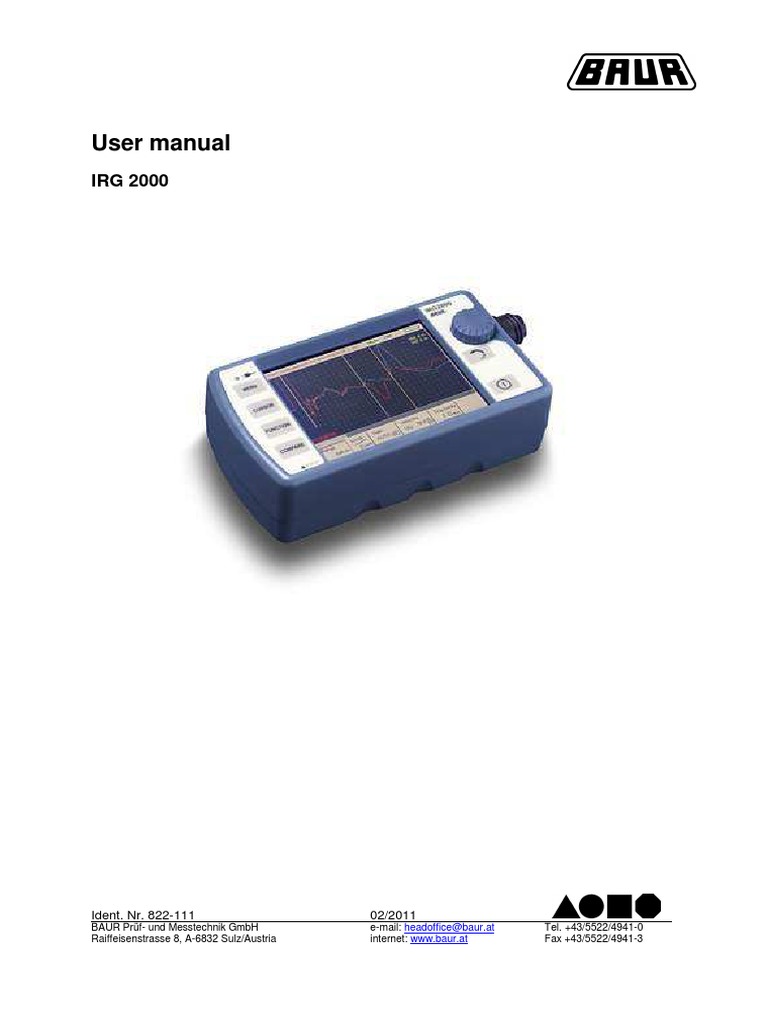 UM 822-111 IRG2000 En-Gb | PDF | Button (Computing) | Computer File