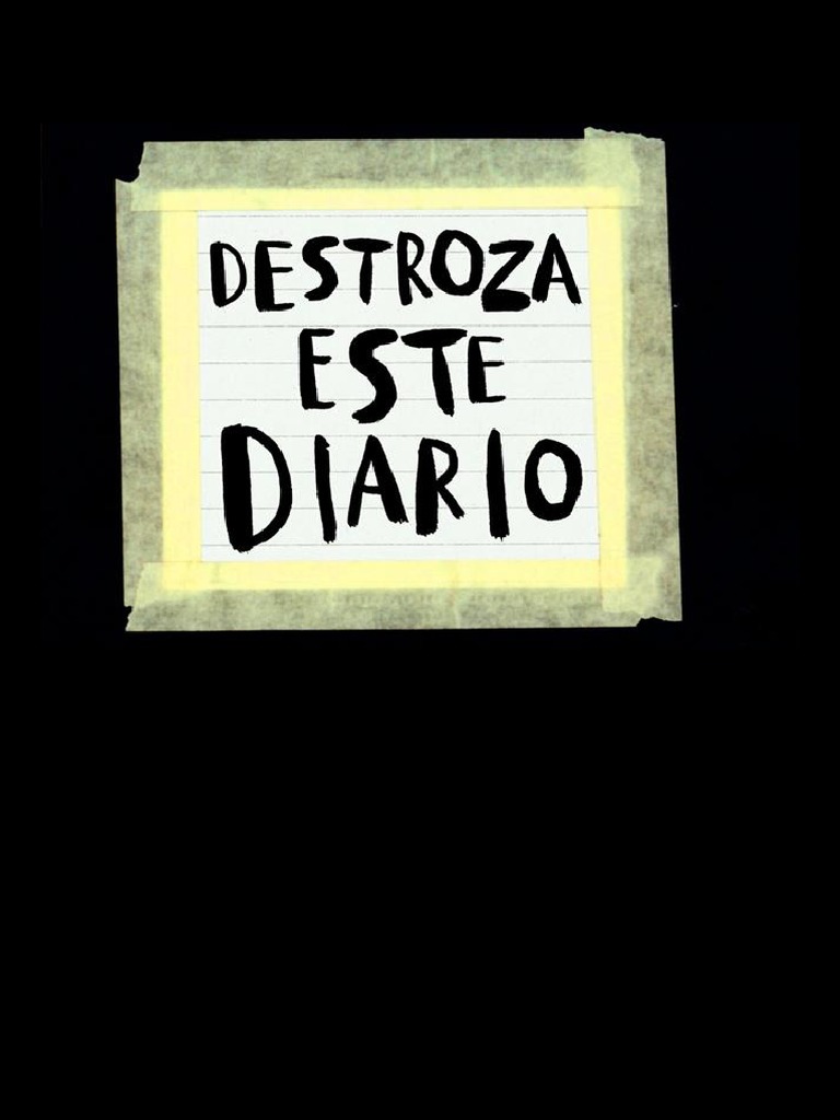 Destroza Este Diario: Actividades Creativas | PDF | Lápiz | Papelería