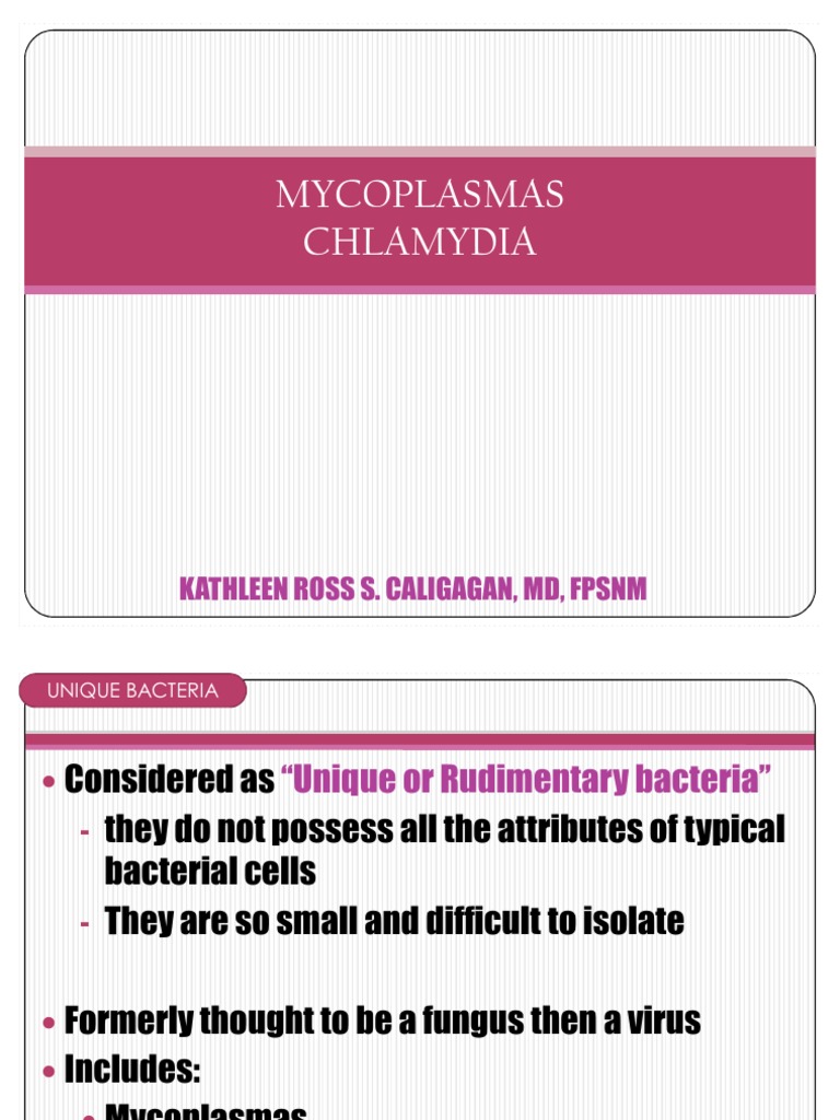 Kat Mycoplasma Chlamydia | PDF | Immunology | Diseases And Disorders