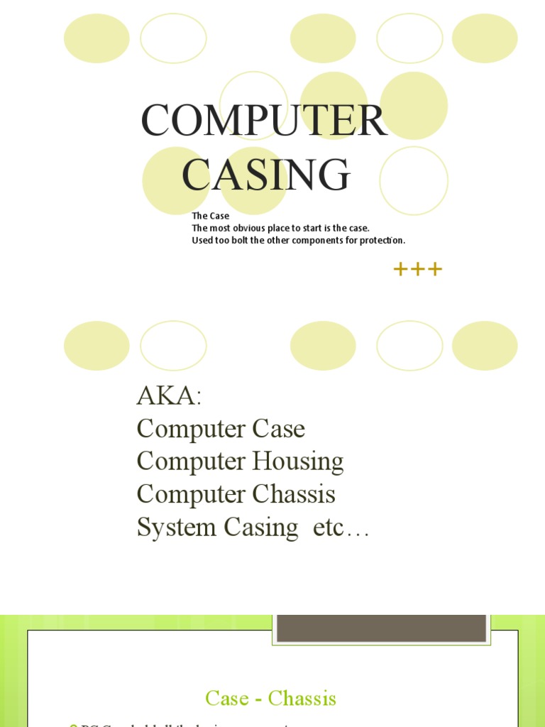 Lecture On PC Case Update | PDF | Classes Of Computers | Microcomputers