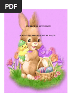 Corciovei Proiect Didactic Povestea Iepurasului de Paste PDF | PDF