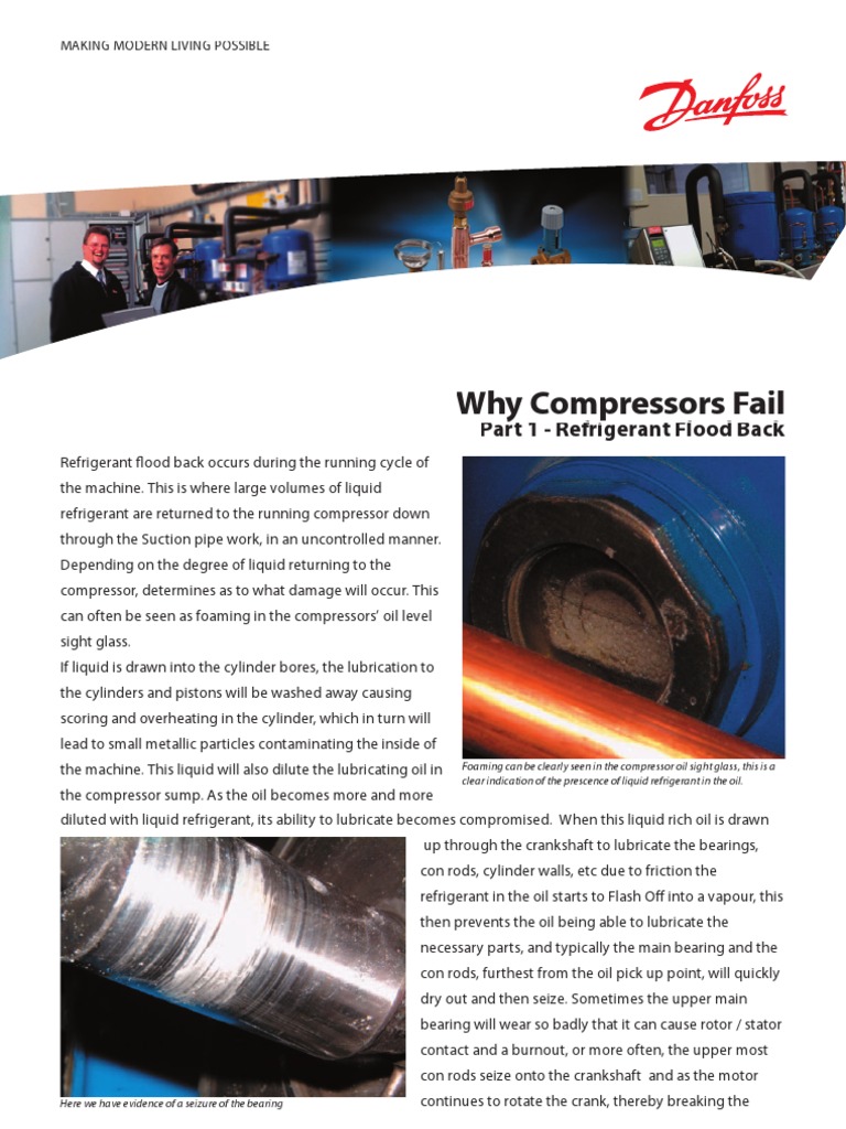 Why Compressors Fail - Part1 - Danfoss | PDF