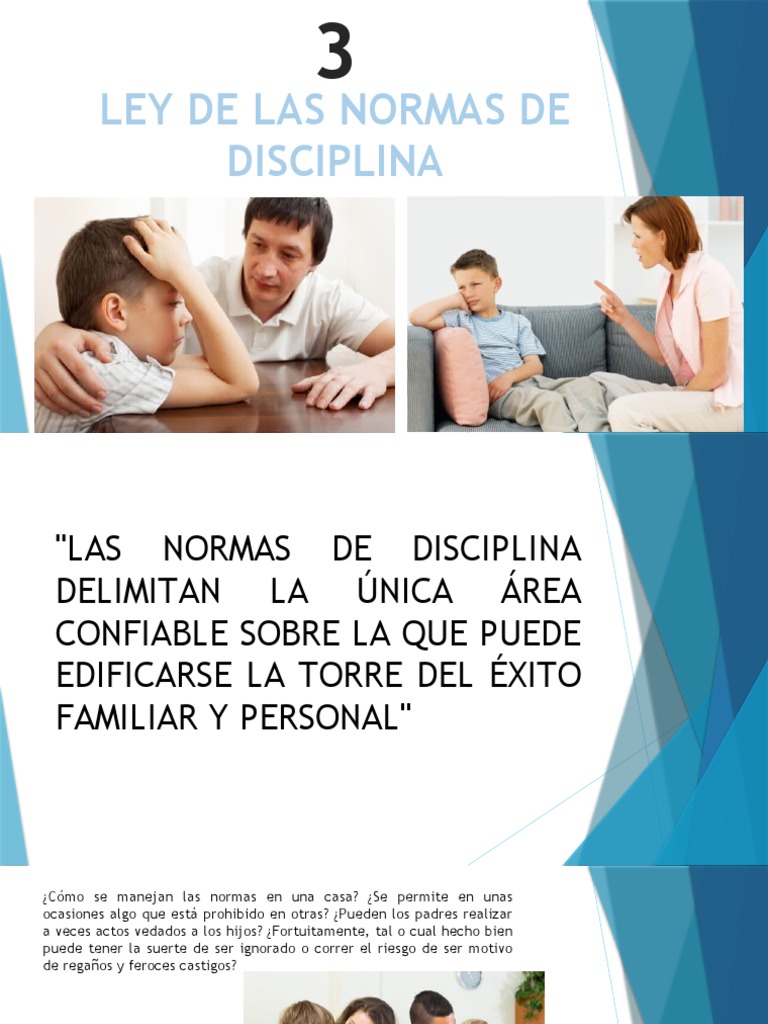 Normas familiares: disciplina, respeto, autonomía y prosperidad | PDF