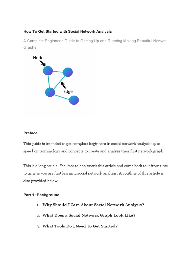 Beginner's Guide to Social Network Analysis | PDF | Social Network ...