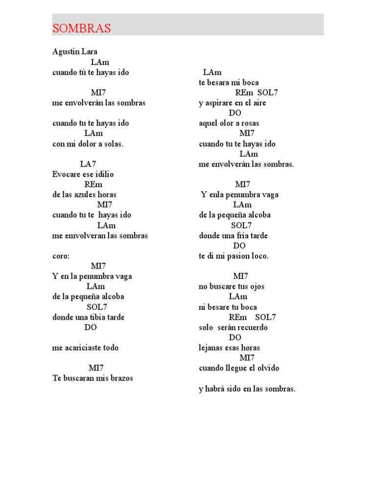 Sombras | PDF