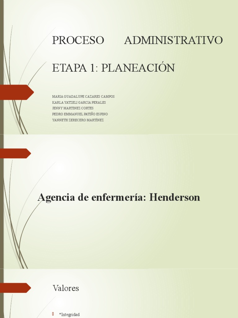 Proceso Administrativo | PDF | Enfermería | Business