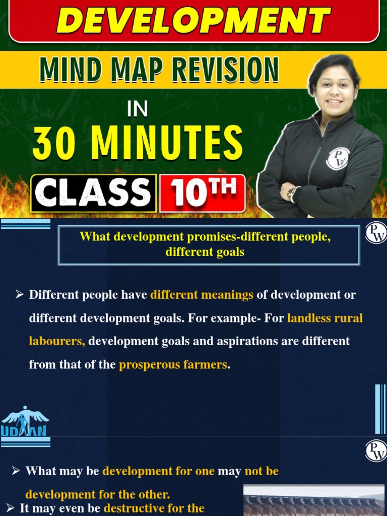 Development Goals in Class 10 Economics | PDF | Groundwater | Body Mass ...