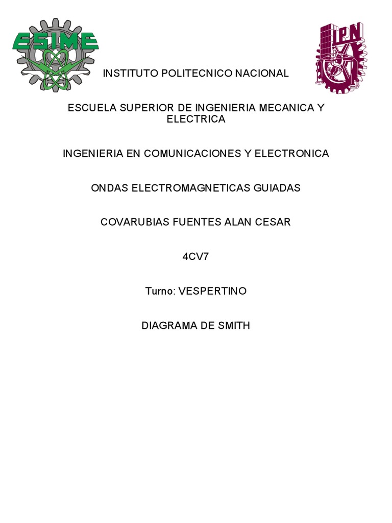 Carta Smith | PDF | Ingenieria Eléctrica | Electromagnetismo