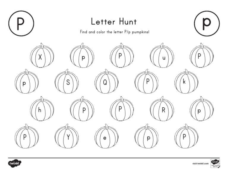 Letter P Hunt | PDF