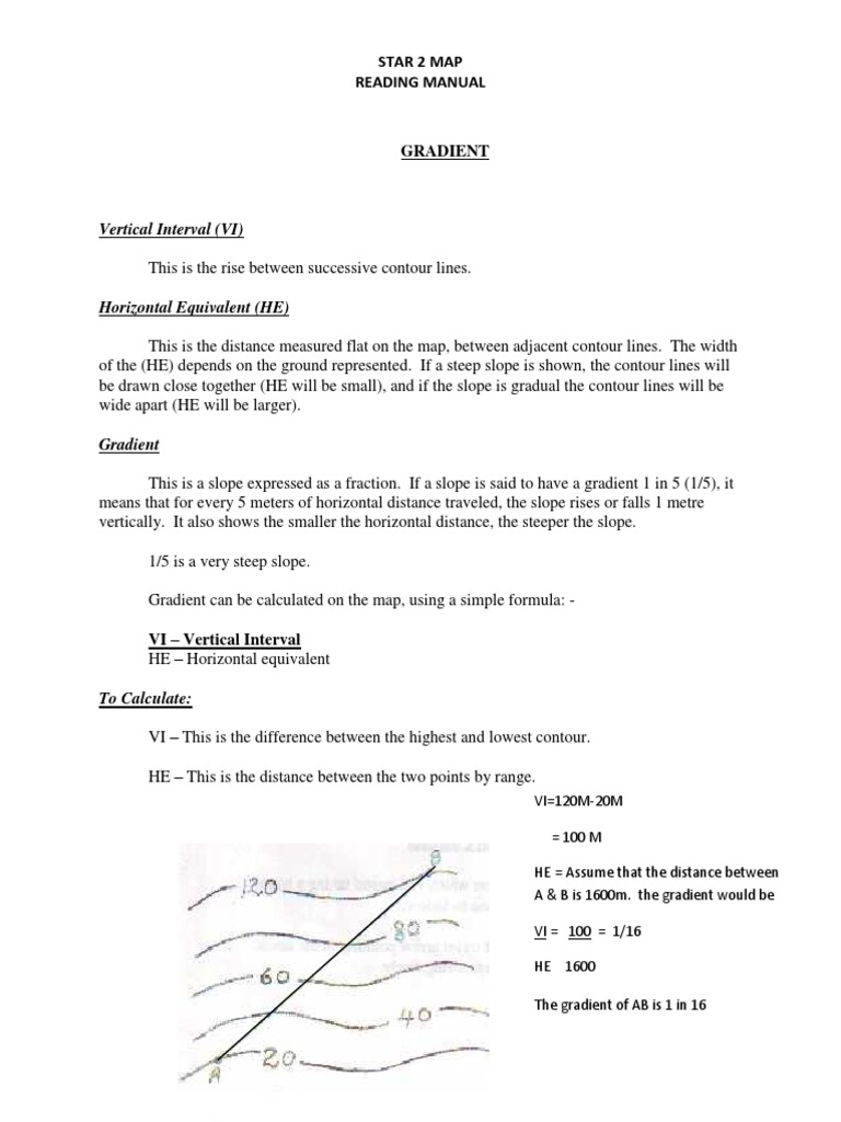 Cadet Map Reading Guide | PDF | Compass | Slope